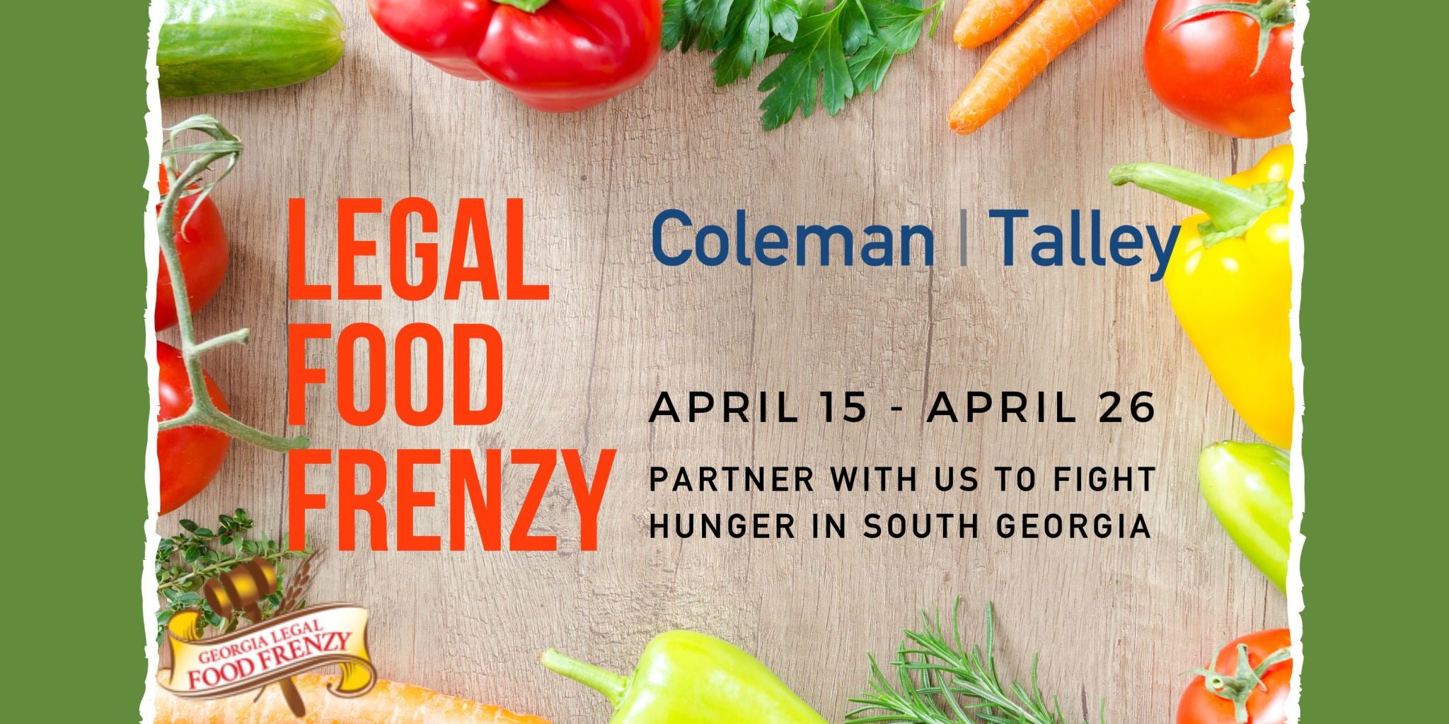 Coleman Talley Competes in 13th Annual Georgia Legal Food Frenzy to ...