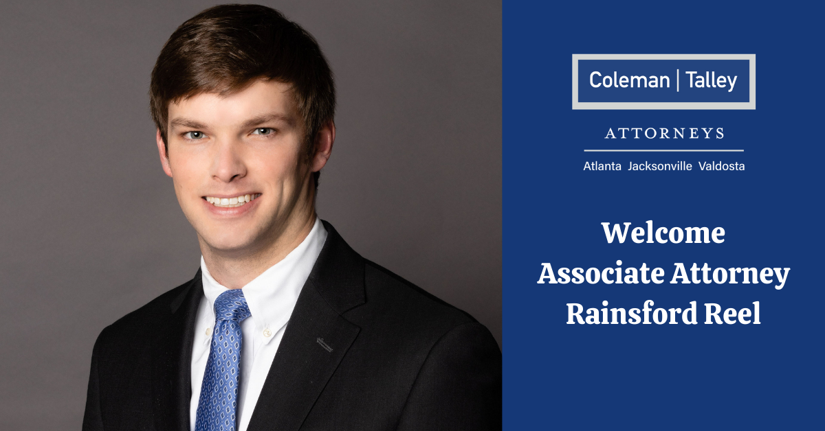 Coleman Talley LLP Welcomes Attorney Rainsford Reel to Atlanta Office